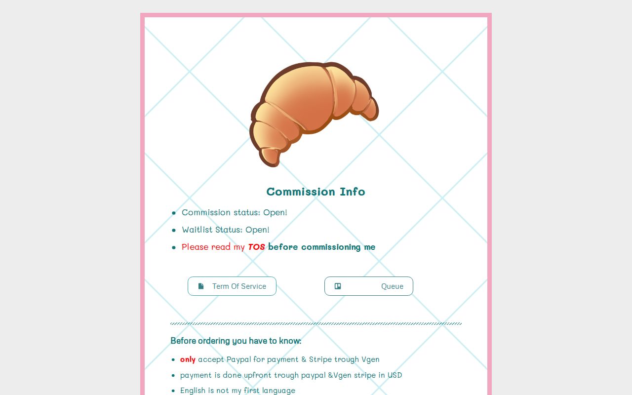 Commission Info